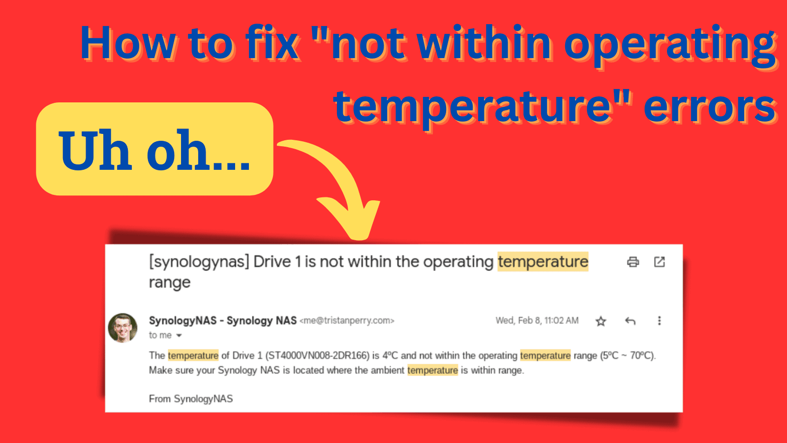 Storing a Synology NAS In The Cold: How To Prevent Issues | Tech Overwrite